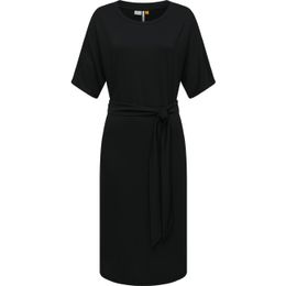 Shirtkleid Ragwear "Sommerkleid Pallerma", Damen, Gr. XXL, N-Gr, schwarz, Obermaterial: 70% Modal CMD. 30% Polyester PES., Kleider Shirtkleid
