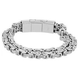 Adelia&acute;s Edelstahlarmband ADELIA ́S "Herren K&ouml;nigskettenarmband aus Edelstahl" Gr. 19, silber, Armb&auml;nder, Herren, 19, Edelstahl, Edelstahlarmband