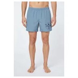 Badeshorts Chiemsee "Swim Shorts Jadeite", Herren, Gr. L, N-Gr, spring lake, Obermaterial: 100% Polyester, Badehosen Badeshorts, sportliche Schnittform, bequeme Passform