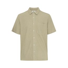 !Solid Kurzarmshirt SOLID "Kurzarmhemd SDOSVALD", Herren, Gr. L, gr&uuml;n (laurel oak), Obermaterial: 84% Baumwolle CO. 16% Polyester PES., Hemden Kurzarmshirt