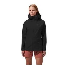 Funktionsjacke Berghaus "W DELUGE PRO 3.0 JKT", Damen, Gr. XXL, jet schwarz, Obermaterial: 100% Polyester, Jacken Funktionsjacke, wasserdichtes Hydroshell-Gewebe, atmungsaktiv
