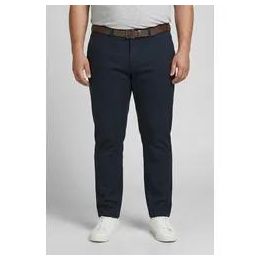 Jack & Jones PlusSize Chinohose "JPSTMARCO ADAM BELTED CHINO PLS", Herren, Gr. 44 (5XL), L&auml;nge 34, schwarz navy, Web, Obermaterial: 98% Baumwolle, 2% Elasthan, JACK & JONES PLUSSIZE, unifarben, slim fit kn&ouml;chellang, Hosen Chinohose