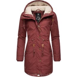 Winterjacke Ragwear "Winterjacke YM-Canny", Damen, Gr. 5XL, rot (terracotta22), Obermaterial: 65% Polyester PES. 35% Baumwolle CO. Obermaterial: Futter: 100% Polyester PES. 100% Polyester PES., Jacken Winterjacke