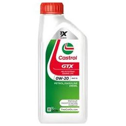 Castrol GTX 0W-20 RN17 FE/ 1 L 160A0E Motor&ouml;l f&uuml;r DACIA RENAULT NISSAN