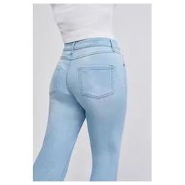 5-Pocket-Jeans WONDERJEANS "Relaxed Straight", Damen, Gr. 38, L&auml;nge 30, sun blau, Denim/Jeans, Obermaterial: 88% Baumwolle, 10% Polyester, 2% Elasthan, straight fit, Jeans 5-Pocket-Jeans, Cool, modern und vielseitig zu stylen