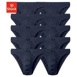 H.I.S. Slip H.I.S "Herren Minislip", Damen, Gr. 6L, 10 Stk., navy, Jersey, Obermaterial: 95% Baumwolle, 5% Elasthan, unifarben, k&ouml;rpernah, Unterhosen Slip, in Baumwoll-Mix