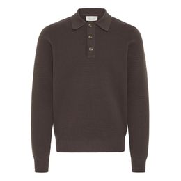 Longsleeve Casual Friday "Strickpullover CFABEL", Herren, Gr. XXL, braun (demitasse), Obermaterial: 39% Baumwolle CO. 34% Polyester PES. 27% Viskose CV., Shirts Longsleeve