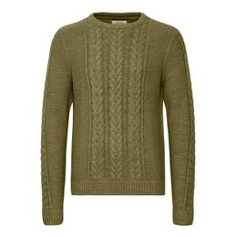 Strickfleece-Pullover Blend "Strickpullover BHPullover", Herren, Gr. XL, gr&uuml;n (capulet olive), Obermaterial: 80% Polyacryl PAN. 20% Baumwolle CO., Pullover Strickfleece-Pullover