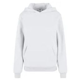 Kapuzenpullover Urban Classics "Urban Classics Ladies Fluffy Hoody", Damen, Gr. XXL, wei&szlig;, 70% Baumwolle, 30% Polyester, unifarben, normal, ohne Ausschnitt, Pullover Kapuzenpullover