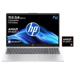 HP Notebook "OmniBook 3 NG AI", glacier silber, 16 GB RAM 512 GB SSD, RyzenTM AI 5, Windows 11 Home, Notebooks