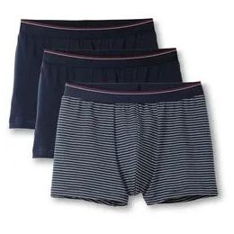 Boxershorts Calida "Natural Benefit", Damen, Gr. S (46/48), blau (navy), Single Jersey, Obermaterial: 95% Baumwolle, 5% Elasthan, gemustert, normal, Unterhosen, Single Jersey-Qualit&auml;t, elastisch