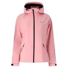 Outdoorjacke WEATHER REPORT "Gust jr.", Jungen, Gr. 152, pink, 100% Polyester, unifarben, normal, hoch geschlossener Ausschnitt, Jacken Outdoorjacke, mit wasserdichter Membran