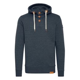 !Solid Kapuzenpullover SOLID "Hoodie SDTripStrip", Herren, Gr. S, blau (ins bl mel), Obermaterial: 50% Baumwolle CO. 50% Polyester PES., unifarben, Pullover Kapuzenpullover