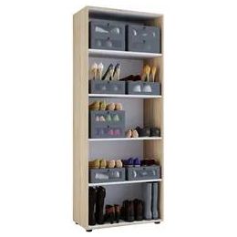 Schuhregal Vcm "Holz Kleiderschrank Schuhschrank Vandol", braun (sonoma, eiche (s&auml;gerau)), B:70cm T:40cm, Schr&auml;nke, Schuhregal