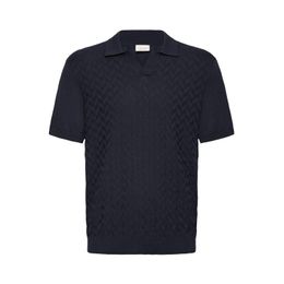 Poloshirt Casual Friday "Poloshirt CFDyrvik", Herren, Gr. M, blau (schwarz navy), Obermaterial: 100% Baumwolle CO., Shirts Poloshirt
