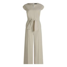 Jumpsuit Betty Barclay "Jumpsuit mit Eingrifftaschen", Damen, Gr. 46, EURO, beige, Obermaterial: 86% Polyester PES. 14% Elasthan EL., Overalls Jumpsuit