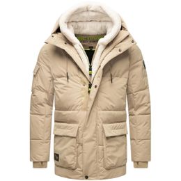 Winterjacke STONE HARBOUR "Winterjacke Lauroo XX", Damen, Gr. L, beige (sand beige), Obermaterial: 100% Polyester PES. Obermaterial: Futter: 100% Polyester PES. 100% Polyester PES., Jacken Winterjacke
