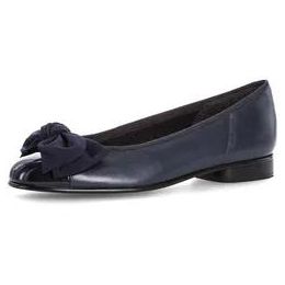 Ballerina Gabor "Eleganter Ballerina", Damen, Gr. 37, blau, Schuhe Ballerina