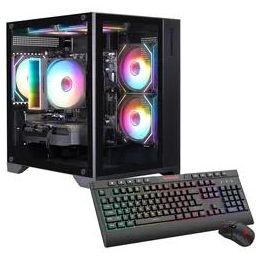 GAMEMAX Gaming-PC "Infinity Mini BK 7998 AMD Ryzen 7 9700X 16GB DDR5 1TB SSD RX 9070 XT", schwarz, Microsoft Windows 11 Home (64 Bit), 16 GB RAM 1.000 GB SSD, Desktop-PCs, Windows 11, DDR5 RAM
