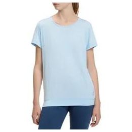 T-Shirt Energetics "DA.-T-SHIRT JEWEL SHORT SLEEVE W", Damen, Gr. XXL, 925 melange, blau lig, Jersey, Obermaterial: 90% Polyamid, 10% Elasthan, Rundhals, Shirts T-Shirt, weiter Schnitt, kurze &Auml;rmel, f&uuml;r Training, mit B&uuml;ndchen am Saum