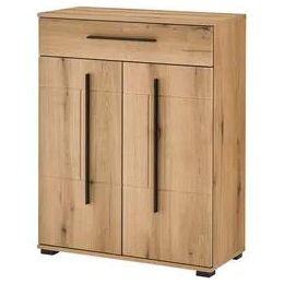 Garderobenschrank Home Affaire "Cantara, Schrank in zwei Farben, modernes Sideboard, Kommode", eiche evoke, B:80cm H:103cm T:39cm, FSC-zertifizierter Holzwerkstoff, Schr&auml;nke, Garderobenschrank, vielseitig einsetzbar, ausreichend Stauraum, 80 cm breit