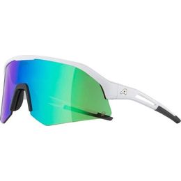 Alpina Sonic HR Q Sportbrille white matt/mirror green one size