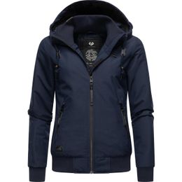 Winterjacke Ragwear "Winterjacke Nuggie Melange", Damen, Gr. XL, blau (navy), Obermaterial: 100% Polyester PES. Obermaterial: Futter: 100% Polyester PES. 100% Polyester PES., Jacken Winterjacke