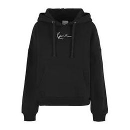Kapuzenpullover Karl Kani "Karl Kani Damen Karl Kani Small Signature Essential Os Hoodie", Damen, Gr. M, schwarz, 80% Baumwolle, 20% Polyester, oversize, ohne Ausschnitt, Pullover Kapuzenpullover