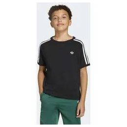 T-Shirt Adidas ORIGINALS "3 STRIPE TEE", M&auml;dchen, Gr. 176, schwarz, wei&szlig;, Obermaterial: 100% Baumwolle, normal, Rundhals, Shirts T-Shirt