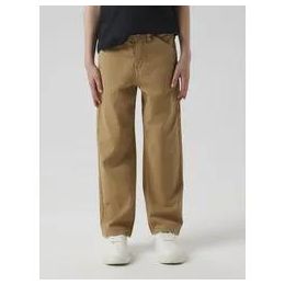 Cargohose name it "NKMRYAN STRAIGHT TWILL PANT 1880-AX NOOS", Jungen, Gr. 122, N-Gr, kelp, Web, Obermaterial: 97% Baumwolle, 3% Elasthan, unifarben, washed, Basic normal, Hosen Cargohose