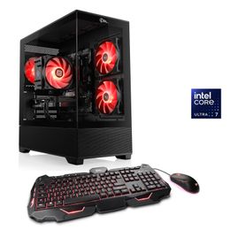 CSL Gaming-PC "AeroVision V24341", schwarz, Microsoft Windows 11 Home (64 Bit), 32 GB RAM 1.000 GB SSD, Desktop-PCs, Gaming-PC