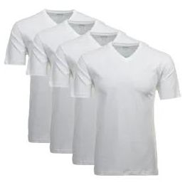 T-Shirt Ragman "T-Shirt 4er Pack", Herren, Gr. 4XL, wei&szlig;, Obermaterial: 100% Baumwolle CO., Shirts T-Shirt