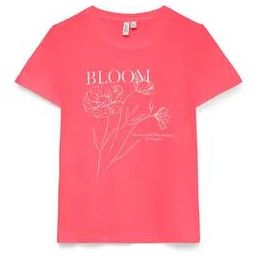 V&eacute;ro Moda Kurzarmshirt VERO MODA "VMJILIADA S/S T-SHIRT JRS BTQ", Damen, Gr. XS, coral paradise print:snow with bloom silber studs, Jersey, Obermaterial: 100% Baumwolle, bedruckt, normal, Rundhals, Shirts, Baumwolle