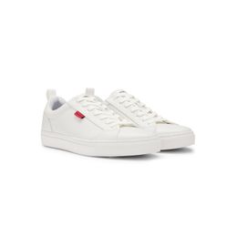 Sneaker Hugo "Sneaker Morrie Tenn napu N", Herren, Gr. 45, wei&szlig;, Obermaterial: 60% Polyester PES. 40% Polyurethan PU. Futter: 100% Polyester PES. 100% Gummi rubber., Schuhe Sneaker