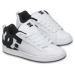 Sneaker DC Shoes "Court Graffik", Damen, Gr. 8(39), wei&szlig;, schwarz, Obermaterial:55, 91% Leder, 38, 75% Synthetik, 5, 34% Microfaser;, Schuhe Sneaker