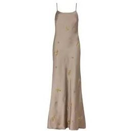 Lily & Lionel Midikleid LILY AND LIONEL "Starburst Maxi Dress Damen", Damen, Gr. 42, Normalgr&ouml;&szlig;en, beige, 100% Polyester, Kleider Midikleid