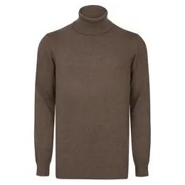 Rollkragenpullover FELIX HARDY "Rollkragenpullover", Herren, Gr. XL, braun, 100% Baumwolle, Pullover Rollkragenpullover
