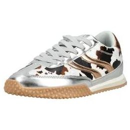 Sneaker Gioseppo "Gioseppo Sneaker Lederimitat", Herren, Gr. 37, silber, Lederimitat, Schuhe Sneaker