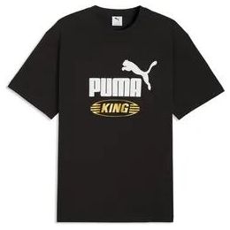 T-Shirt Puma "FUTURE.Puma.ARCHIVE King Relaxed T-Shirt Erwachsene", Damen, Gr. XXL, schwarz, Obermaterial: 100% Baumwolle. Rippe: 20% Polyester, 80% Baumwolle, relaxed fit, Rundhals, Shirts T-Shirt