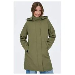 Parka Only "ONLKARA PARKA OS OTW", Damen, Gr. XL, stone gray, Web, Obermaterial: 100% Polyester, unifarben, Po-bedeckend, Jacken Parka