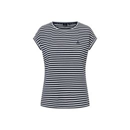 JOOP! T-Shirt JOOP "T-Shirt 58 JW232JE262 10011744 1er Pack", Damen, Gr. XS, blau (dunkelblau, wei&szlig;), Obermaterial: 92% Baumwolle CO. 8% Elasthan EL., Shirts T-Shirt