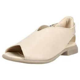 Think! Riemchensandale THINK "Think Sandalen Leder", Damen, Gr. 42, beige, Leder, Schuhe Riemchensandale