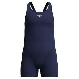 Badeanzug Speedo "f&uuml;r M&auml;dchen", M&auml;dchen, Gr. 152 (146), N-Gr, nvy, Microfaser, Obermaterial: 100% Polyester, Badeanz&uuml;ge Badeanzug, sportliche Passform, mit Logostickerei, schnelltrocknend
