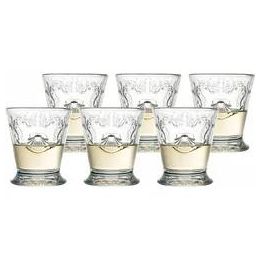 La Roch&eacute;re Glas LA ROCH&Egrave;RE FRANCE "Wassergl&auml;ser Versailles 250 ml 6er Set transparent", bunt (transparent), 6 tlg., Glas, Trinkgef&auml;&szlig;e, GlaeserSet Wasserglas