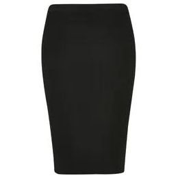 Sommerrock Urban Classics "Urban Classics Damen Ladies Rib Knit Midi Skirt", Damen, Gr. S, schwarz, 35% Polyacryl, 35% Viskose, 30% Polyamid, unifarben, slim fit, R&ouml;cke