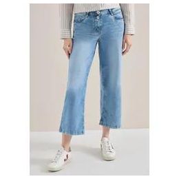 Loose-fit-Jeans Cecil "Style Neele", Damen, Gr. 33, L&auml;nge 26, light blau washed, Denim/Jeans, Obermaterial: 78% Baumwolle, 20% Polyester, 2% Elasthan. Futter: 52% Polyester, 48% Baumwolle, unifarben, loose fit 7/8-L&auml;nge, Jeans, mit Stretch