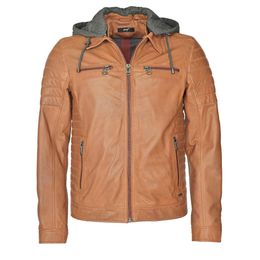 Lederjacke Maze "Lederjacke 42021310", Damen, Gr. L, braun (cognac), Obermaterial: 100% Lammnappaleder LANA. Futter: 100% Baumwolle CO., Jacken Lederjacke