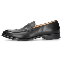 Loafer Henry Stevens "Wes PL", Damen, Gr. 44, schwarz, Kalbsleder, Schuhe Loafer