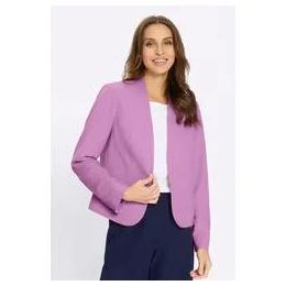 Jackenblazer Lady "Kurzblazer", Damen, Gr. 44, orchidee, 64% Polyester, 34% Viskose, 2% Elasthan, Blazer