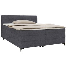 Boxspringbett Bari Anthrazit ca. 200x200cm